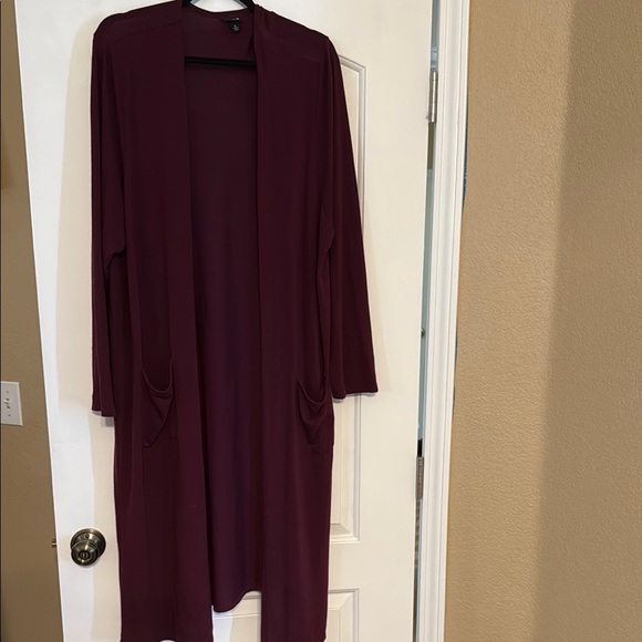 torrid | Sweaters | Torrid Burgundy Open Front Cardigan | Poshmark